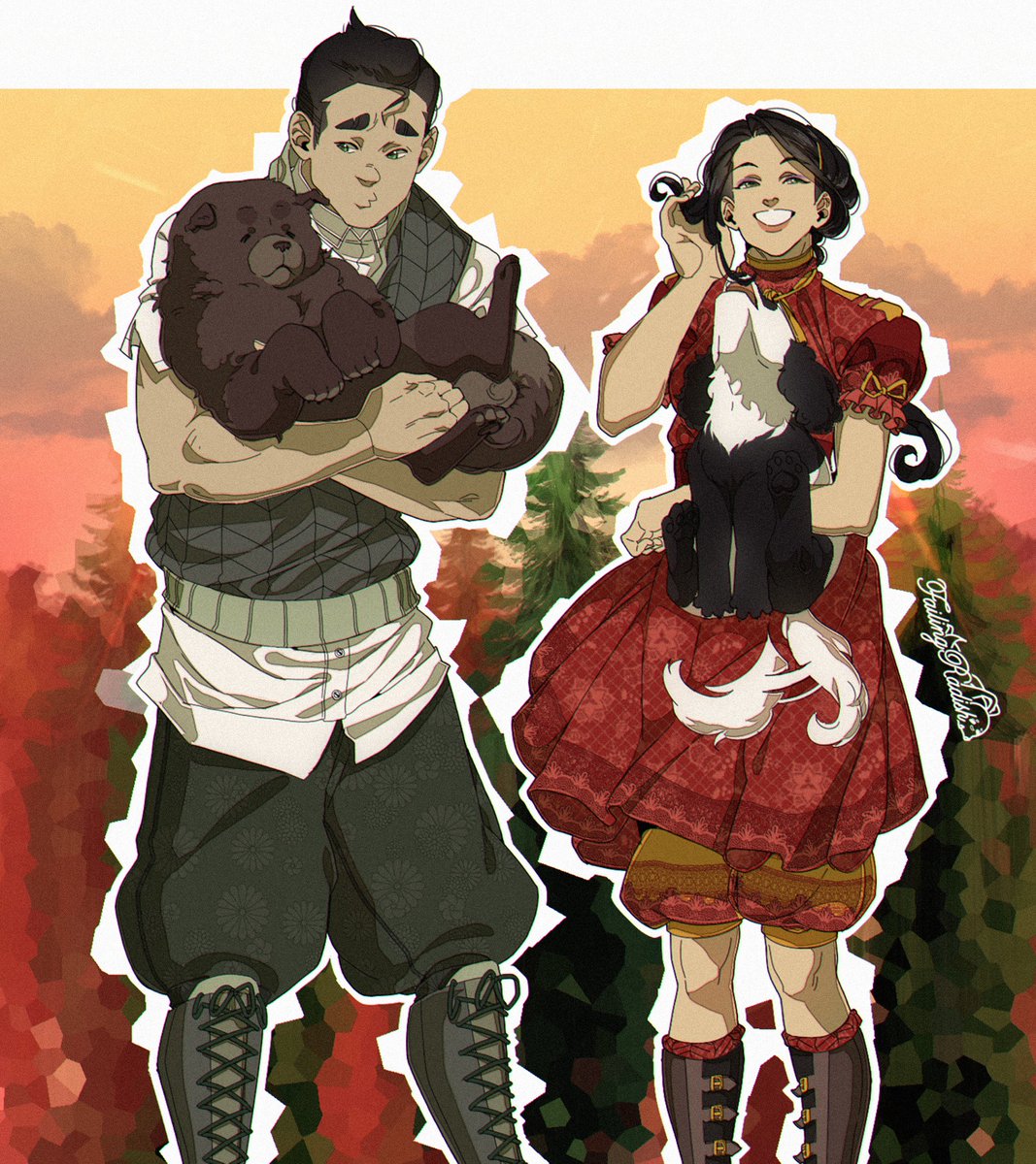 「I made a bunch of cub-pup variations a y」|FailingRadish🇺🇦のイラスト