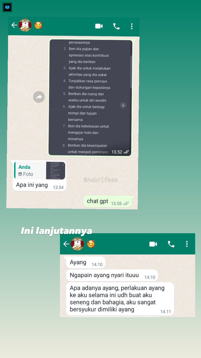 Askrlfess on Twitter: "[askrl] aku lagi scroll tt terus nemu tentang chatgpt, akhirnya aku iseng ...