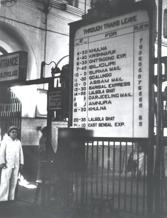 indianhistorypics on Twitter: "1940s :: List of Trains at Sealdah Railway Station"