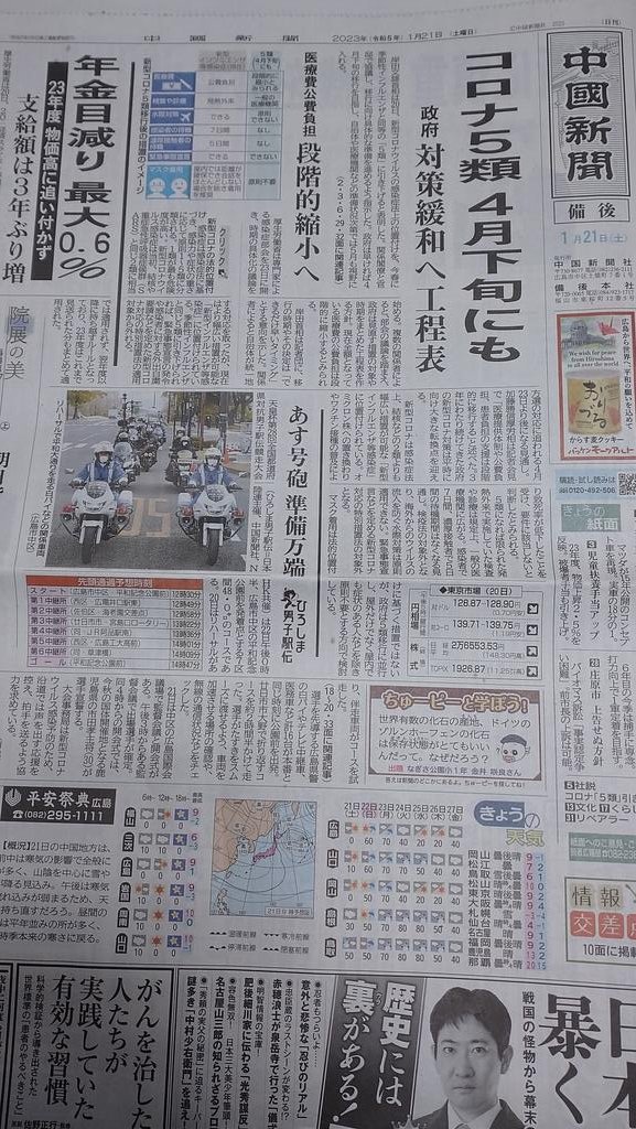 ほそたか on Twitter: "おはようございます。 ついにPS250が新聞の一面を飾りました😂 #PS250 https://chugoku-np.co.jp/articles ...