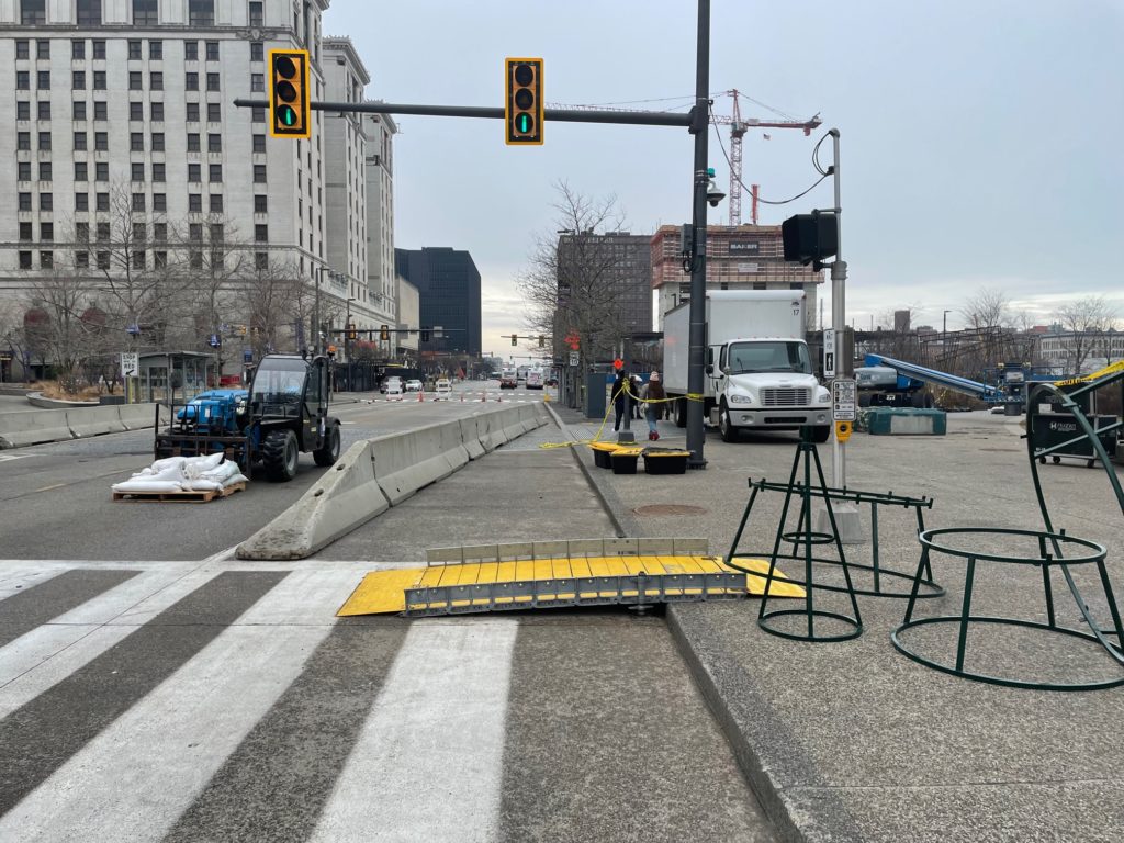 The Land on Twitter: "The $3.5M plan to replace Public Square’s jersey barriers with 60 bollards ...