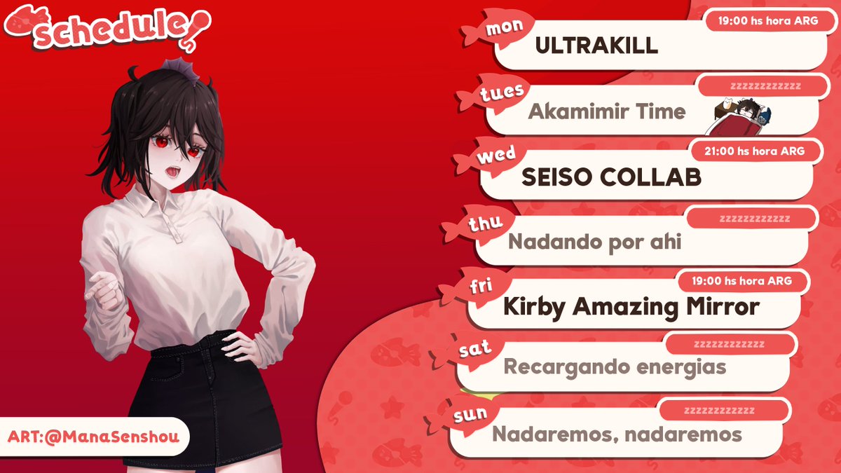 Akami Chiyo 🐟💥 AMAIDIRECT🍬 on Twitter: "Konpinya! Soy Akami tu pirañita Vtuber lista para nadar ...