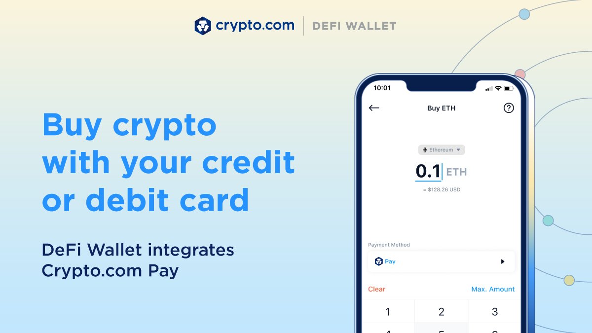 Crypto.com on Twitter: "💳 You can now buy crypto with your credit/debit card in the DeFi Wallet ...