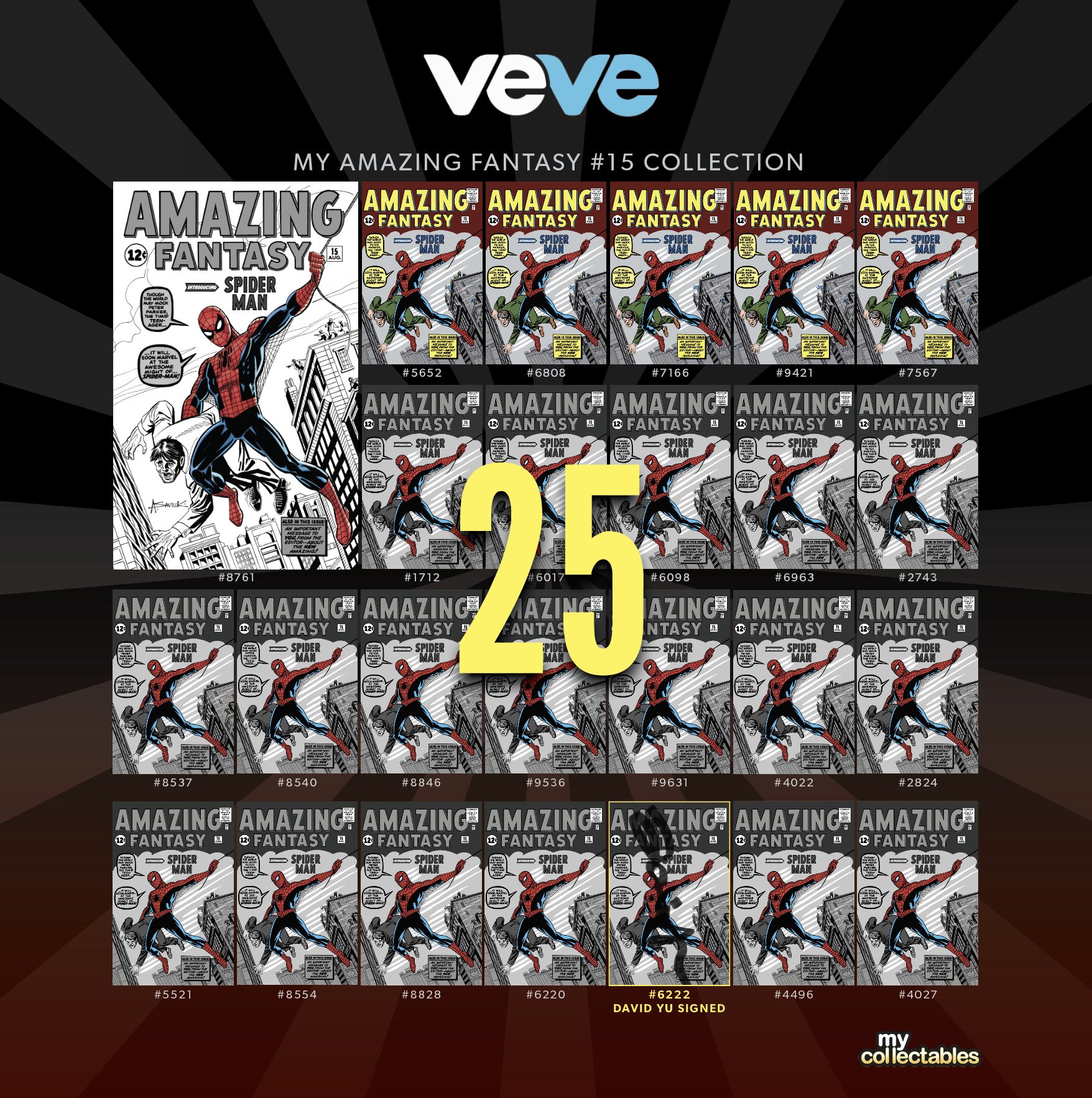 Mycollectables on Twitter: "Made it to 25 copies of Amazing Fantasy #15 on @veve_official today ...