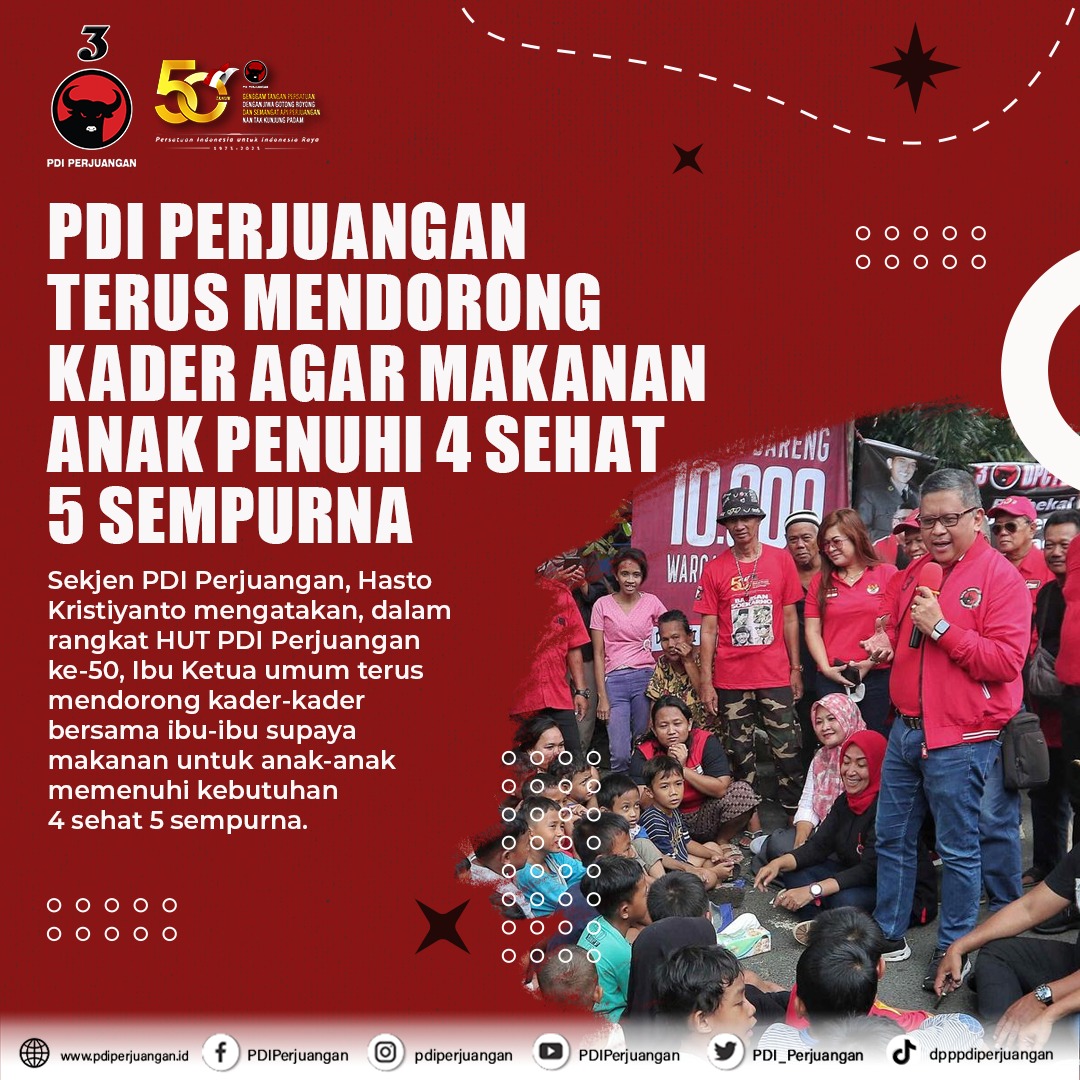 PDI Perjuangan on Twitter: "DPD PDI Perjuangan DKI Jakarta Gelar Acara Makan Bareng 10.000 Warga ...