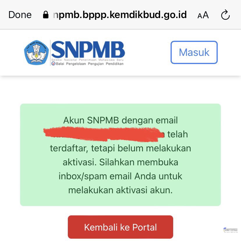 BURUANN CEK PINNED!!— SBMPTNFESS on Twitter: "👨‍🎓 kalo kayak gini tapi emailnya ga masuk gimana ...