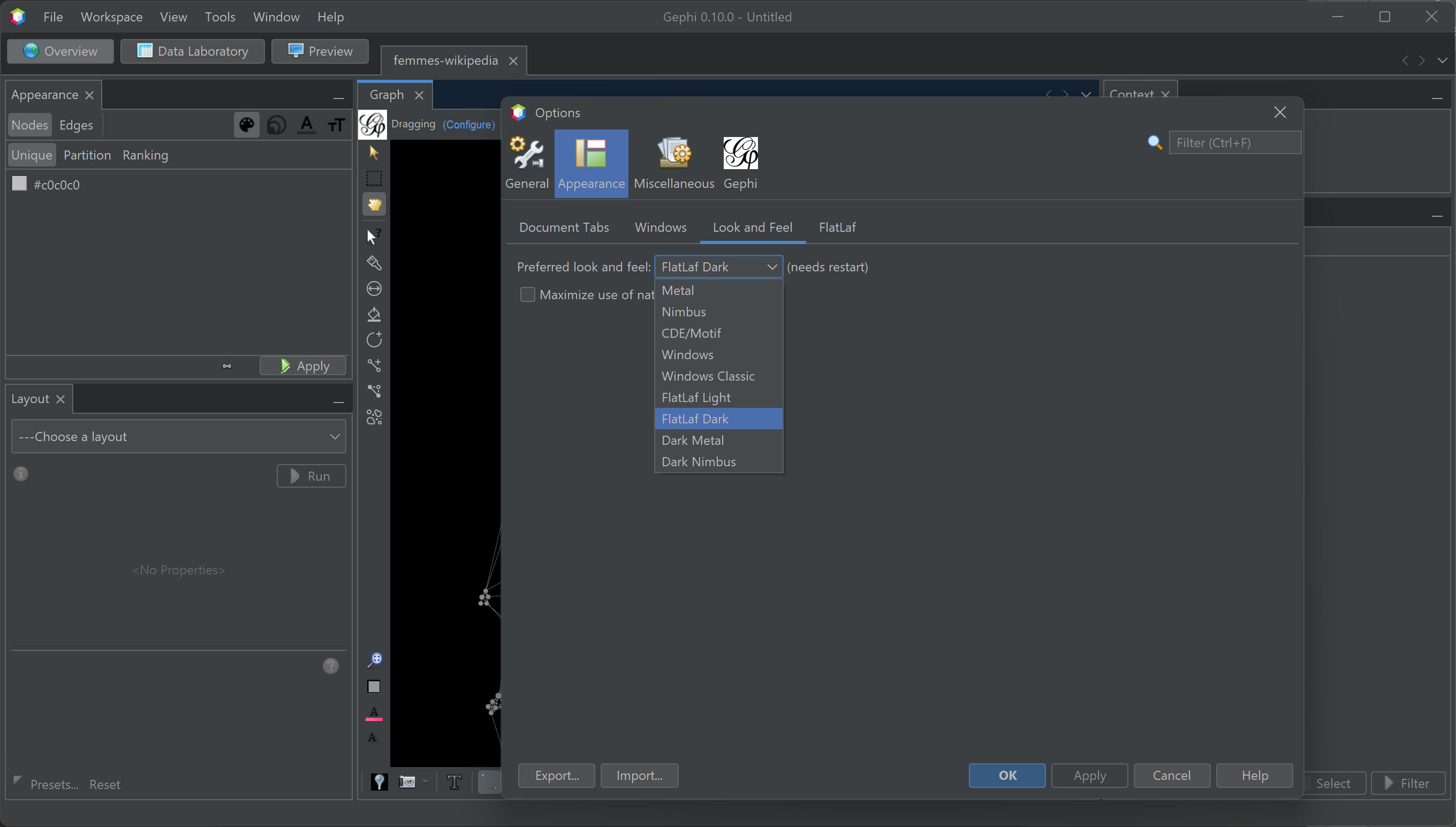 Gephi graph viz on Twitter: "Gephi 0.10 is out! • Quick search • Dark mode • Apple Silicon ...