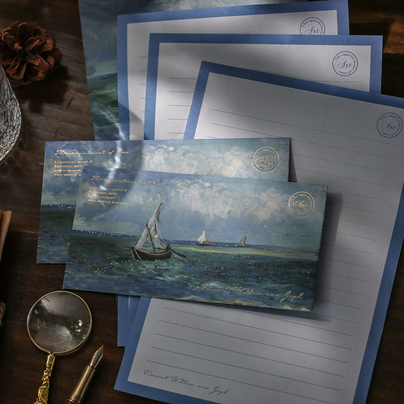 보물보따리 on Twitter: "RT @bobo_market: 명화 금박 편지지 세트 🔹 편지지 4장 + 편지봉투 2장 구성 🔹 편지봉투에 아름다운 명화 그림이 담겨 ...