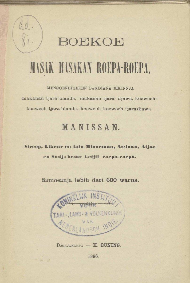 Jadi laper gara-gara bacain buku terbitan 136 tahun lalu (1886), rasa ...