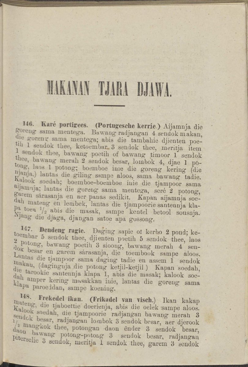 Jadi laper gara-gara bacain buku terbitan 136 tahun lalu (1886), rasa ...