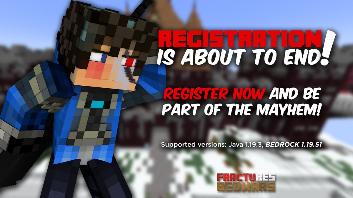 Rainimator on Twitter: "Heads up, registration for the bed wars event will end this coming ...