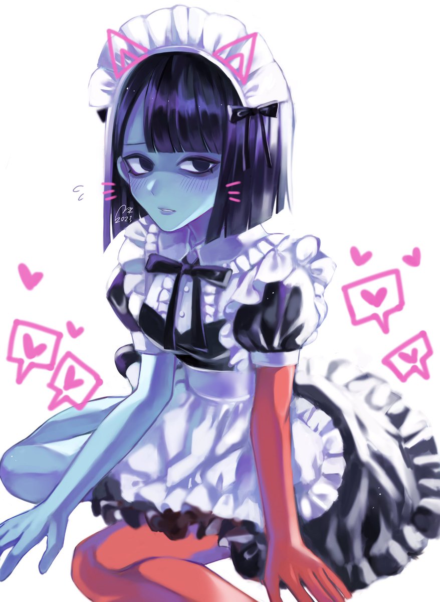 「💗Maid ENA💗💕 #ENA #Enafanart #EnaJoelg」| ̤͓̽ゾ̤͓̽mezoのイラスト