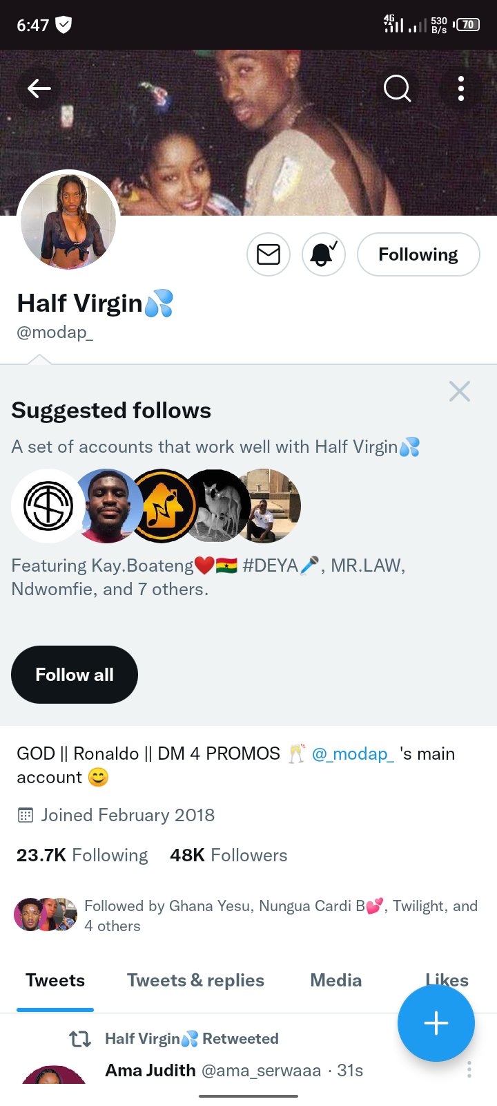 Half Virgin💦 on Twitter: "@ama_serwaaa Drop screenshot with notifs turned on to receive asap 👍🏼 ...