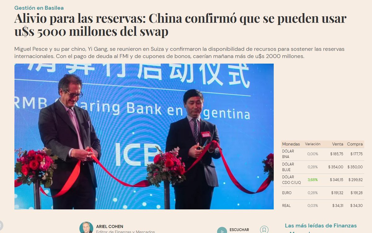 Volvieron con el verso de la llegada de 5.000 millones de dólares por ...