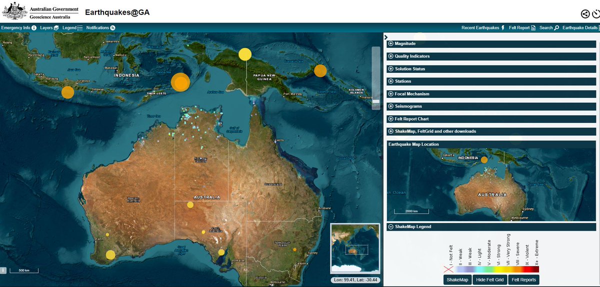 Geoscience Australia on Twitter: "We've received over 2800 felt reports around the Top End ...