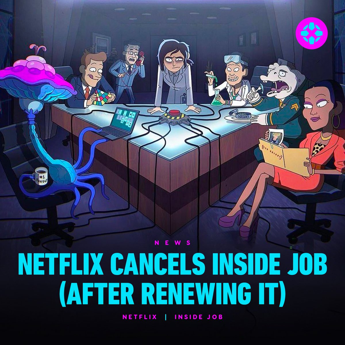 Inside Job, a well-received sci-fi animated sitcom, has been canceled ...