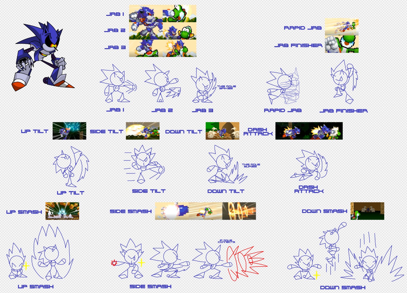 Custom Mecha Sonic Sprites
