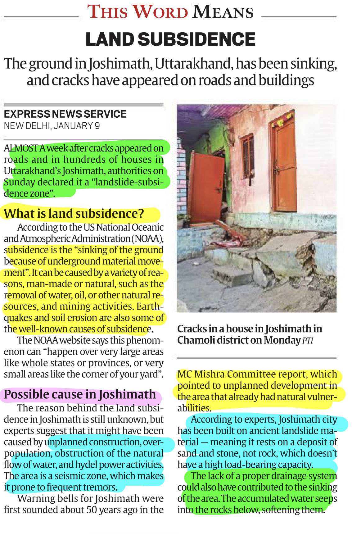 Landslides Upsc Landslides: Types, Causes And Its Remedial Steps