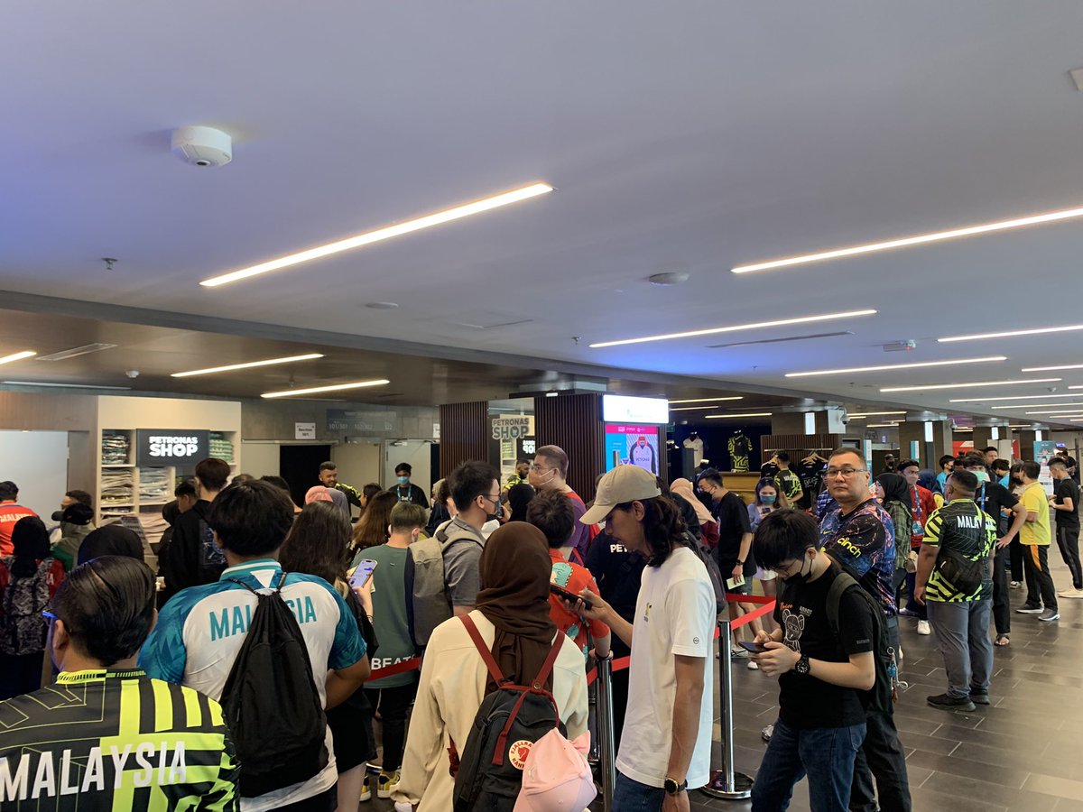 PETRONAS Shop on Twitter: "Inside booth queue Outside booth queue"