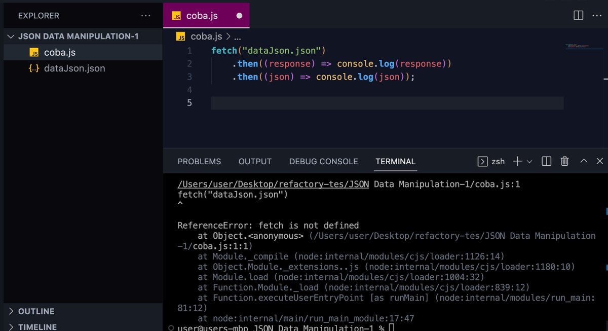Codingfess 😺 On Twitter Code Cara Fetch Data Json Di Local Pake 2339