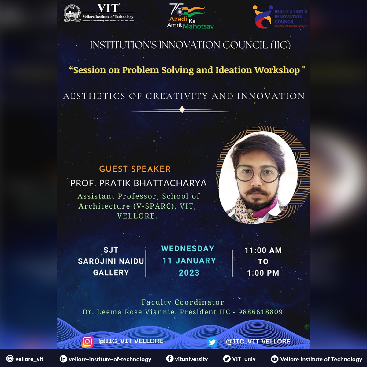VIT University on Twitter: "#VSPARC of #VIT is organizing a "Session on Problem Solving and ...