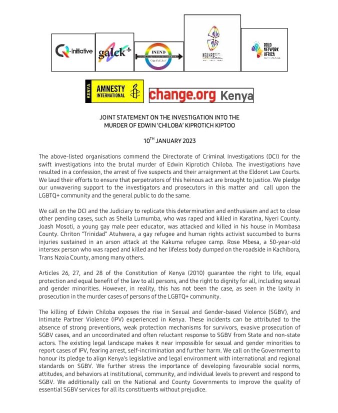 Bold Network Africa on Twitter: "“The killing of Edwin Chiloba exposes the rise in Sexual and ...