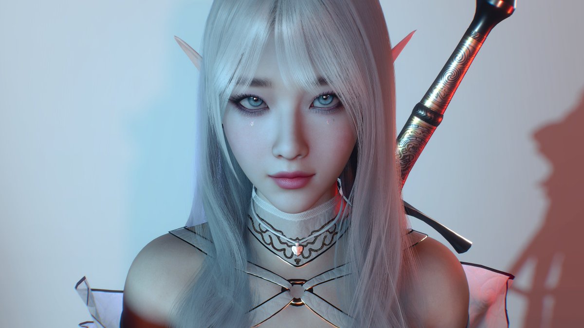 MonsterShinkai on Twitter: "Elf in white. #virtamate #vam #3D #3DCG"