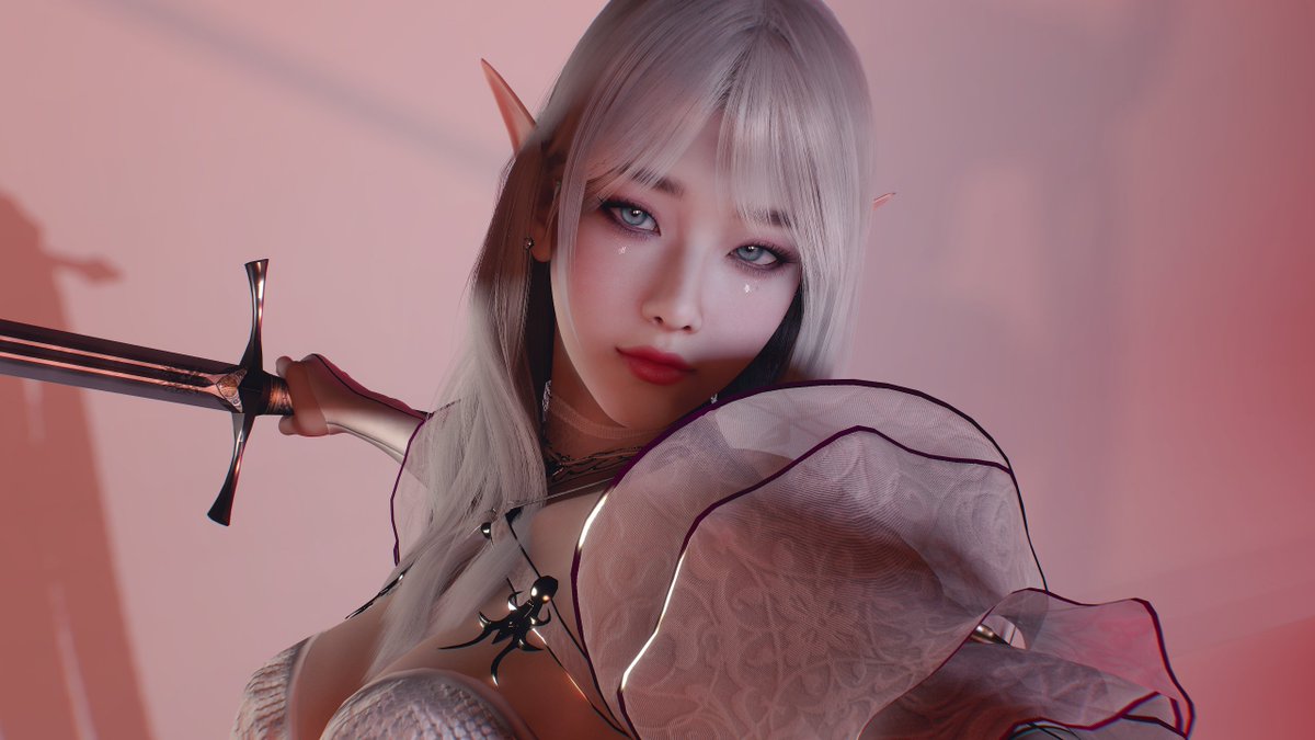 MonsterShinkai on Twitter: "Elf in white. #virtamate #vam #3D #3DCG"