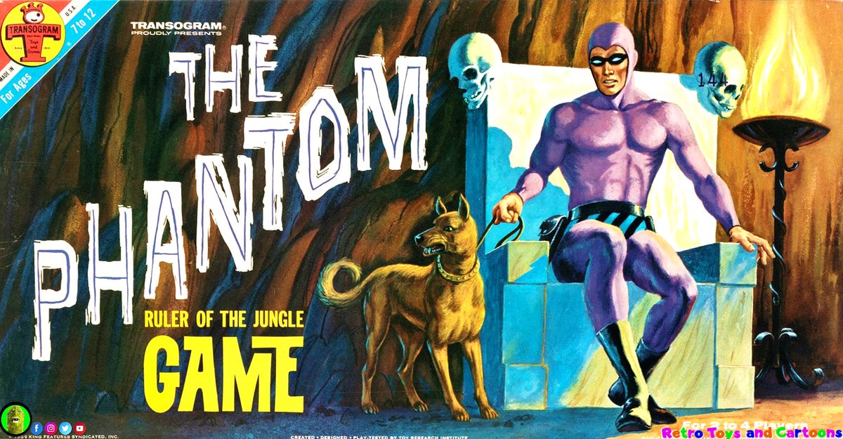 Retro Toys and Cartoons on Twitter: "The Phantom | Ruler of the Jungle Game | Transogram 1966 ...