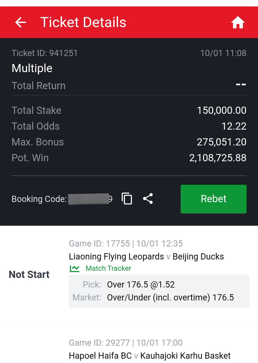 PlayMaker_Tips on Twitter: "12 ODDS 200+ ODDS EDIT & BOOKING CODE 👉 https://t.me ...
