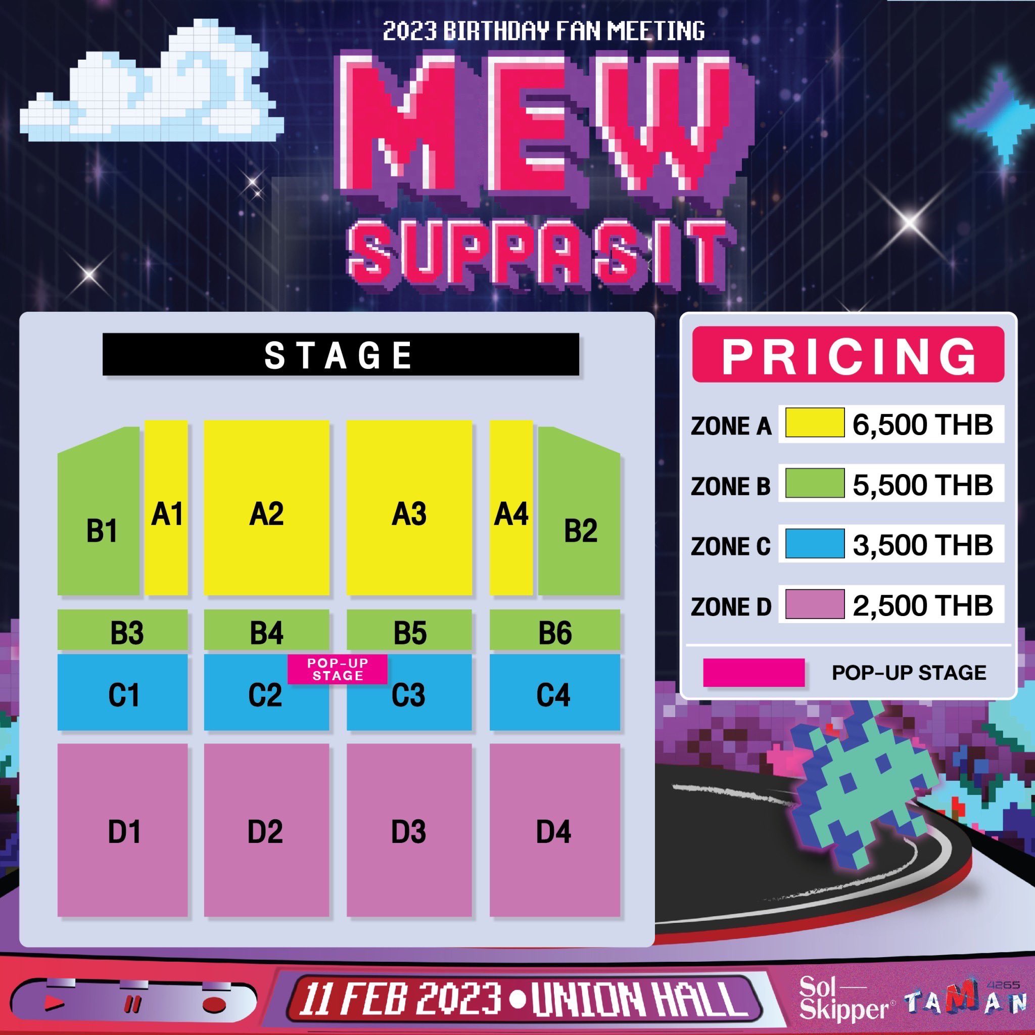 MY FUN OFFICIAL on Twitter: "MEW SUPPASIT 2023 BIRTHDAY FAN MEETING 🎂 2 รอบการแสดง Date : 11.02. ...