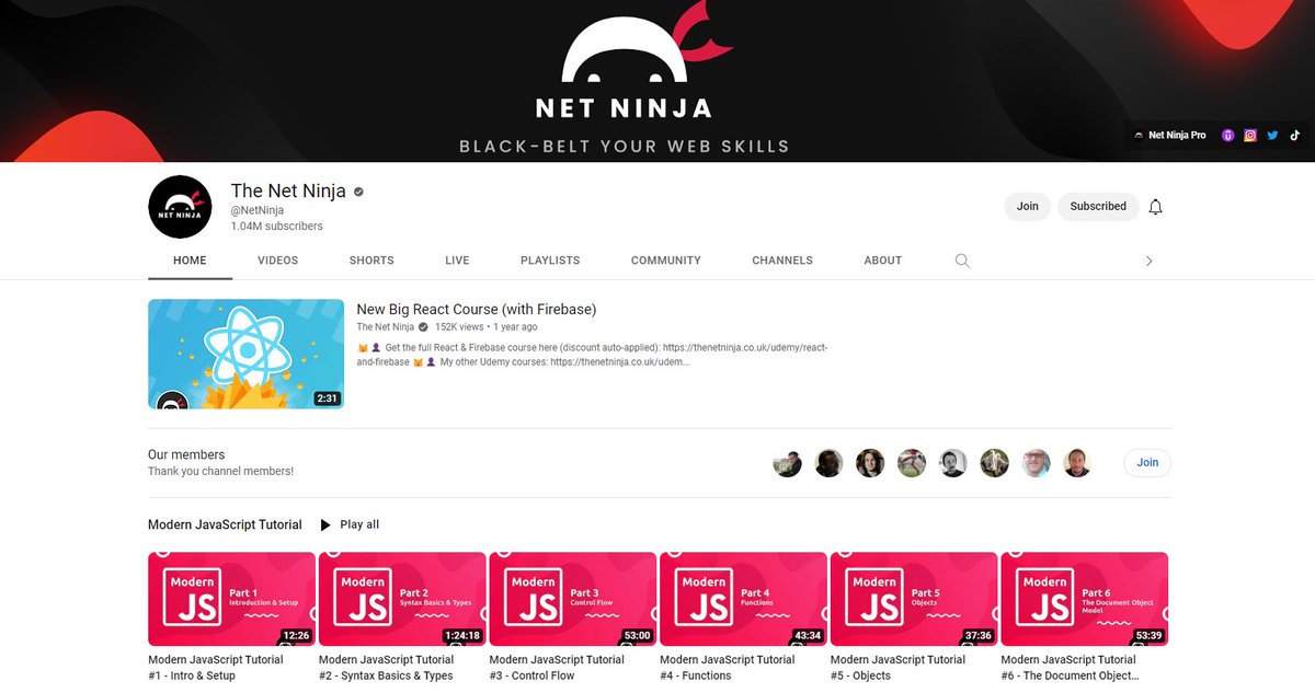 16 YouTube channels that will make you a better developer (free knowledge): - Thread from Madza ...