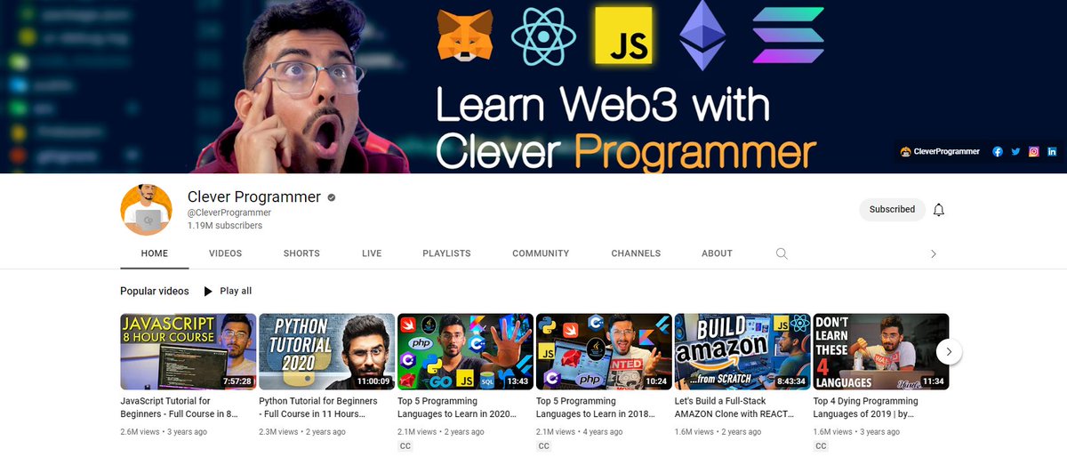 16 YouTube channels that will make you a better developer (free knowledge): - المسلسل من Madza 👨 ...