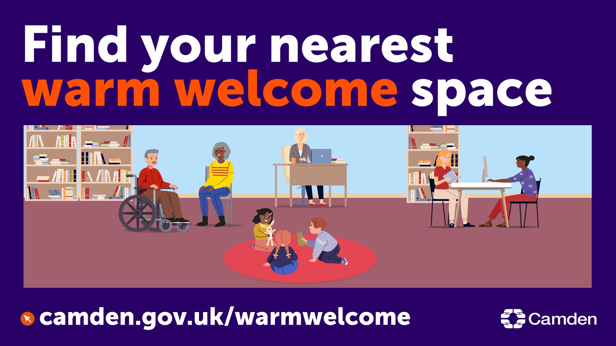 Camden Council on Twitter: "Each ‘warm welcome’ space in Camden offers something a little ...