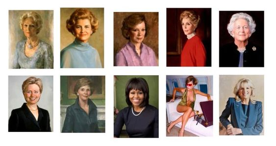 RB on Twitter: "Official White House Portrait of the Last 10 First Lady ...