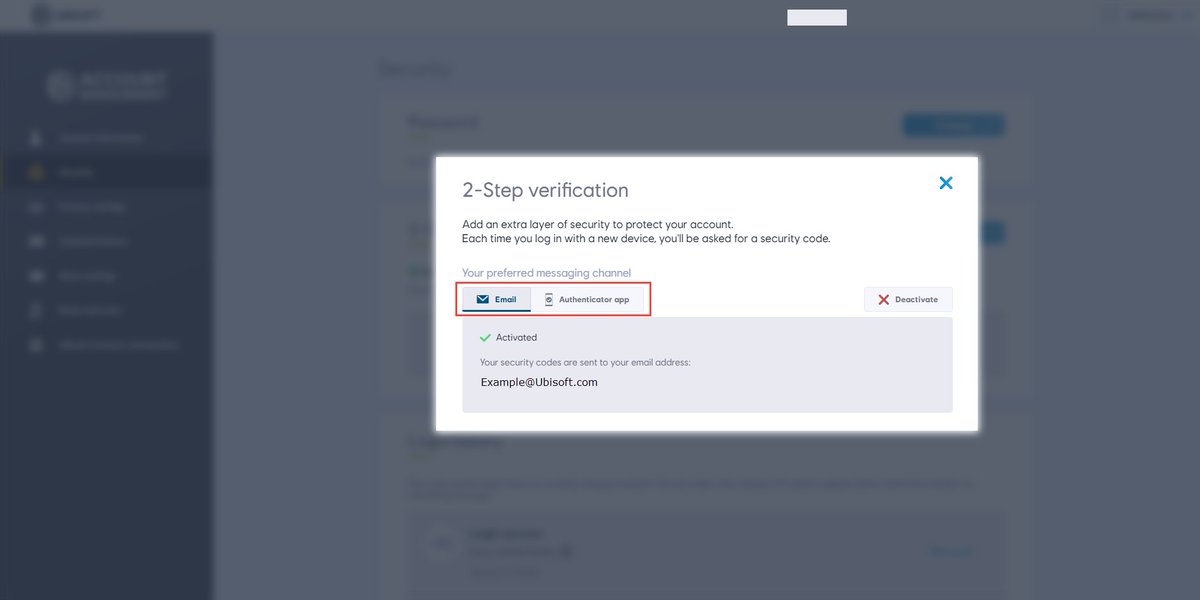 Ubisoft Support on Twitter: "Do you want to change your Ubisoft Account's two-step verification ...