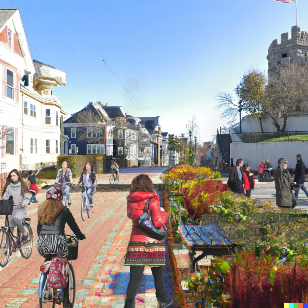 AI-generated street transformations on Twitter: "Prospect Hill Park (Somerville, Massachusetts ...