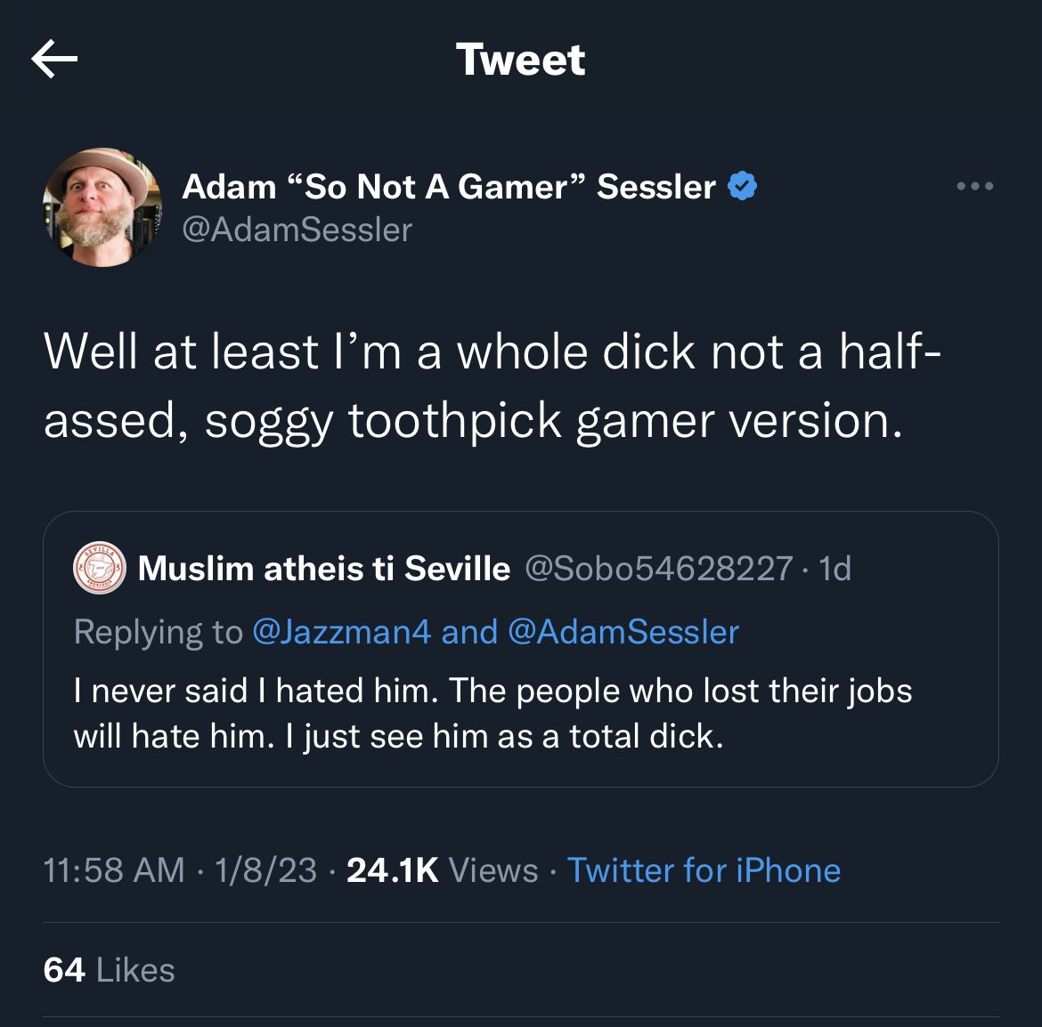 Salt King ๐ฏ๏ธ On Twitter Adamsessler Admitting He Grifted Gamers For