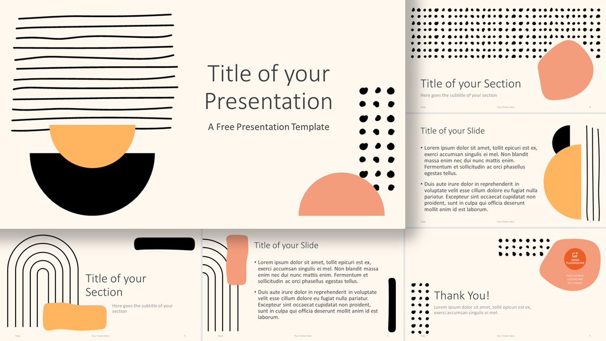 Free PowerPoint & Google Slides Templates on Twitter: "Mid-century ...