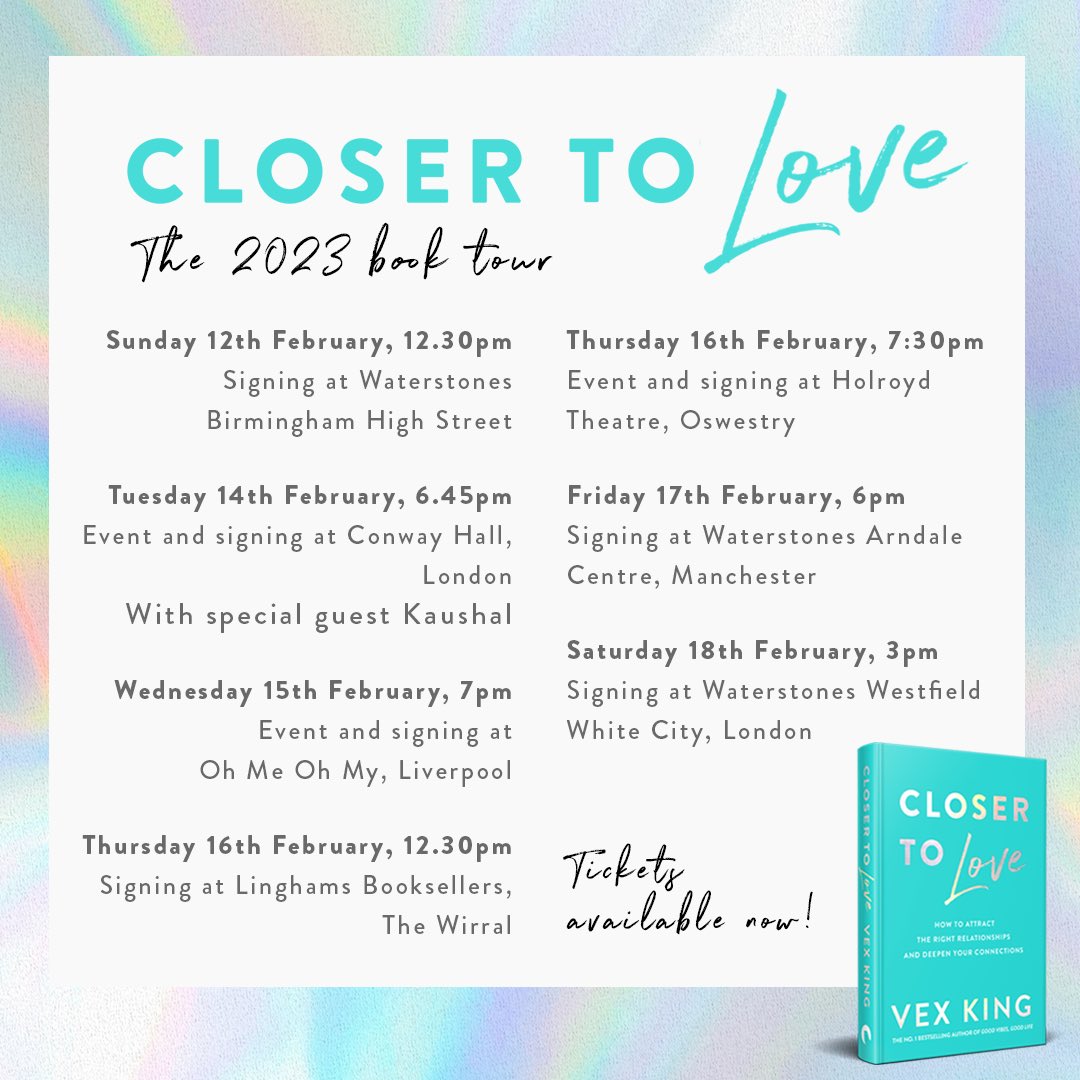 Vex King on Twitter: "My FIRST BOOK TOUR. If you’re in the U.K. I would absolutely love to see ...