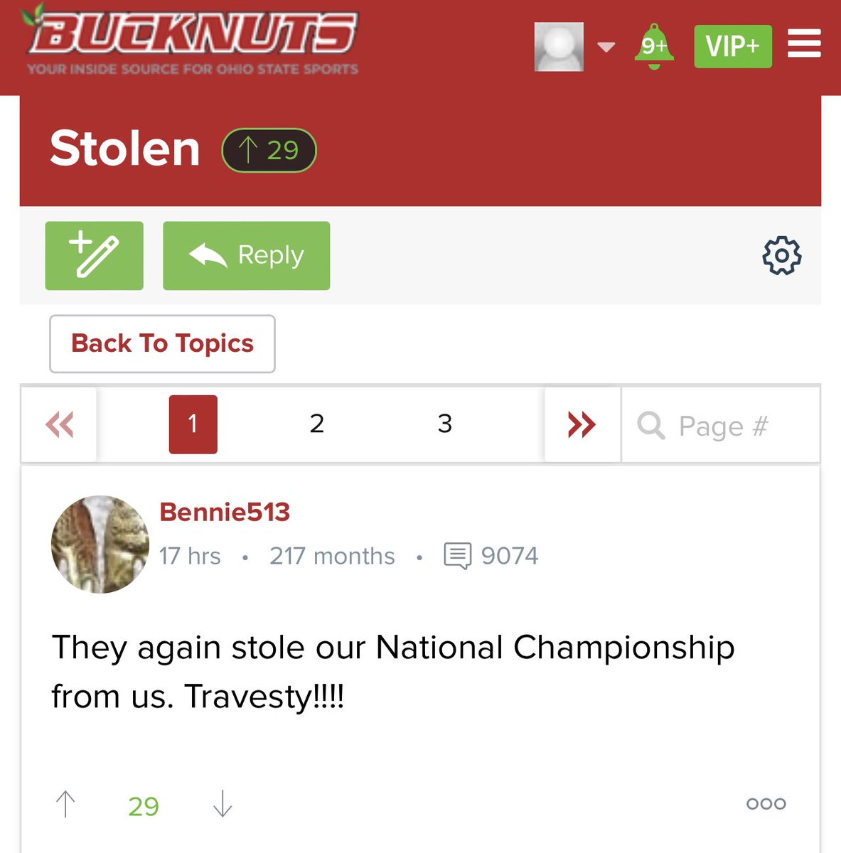 Message Board Geniuses on Twitter: "Someone keeps stealing National Championships from # ...