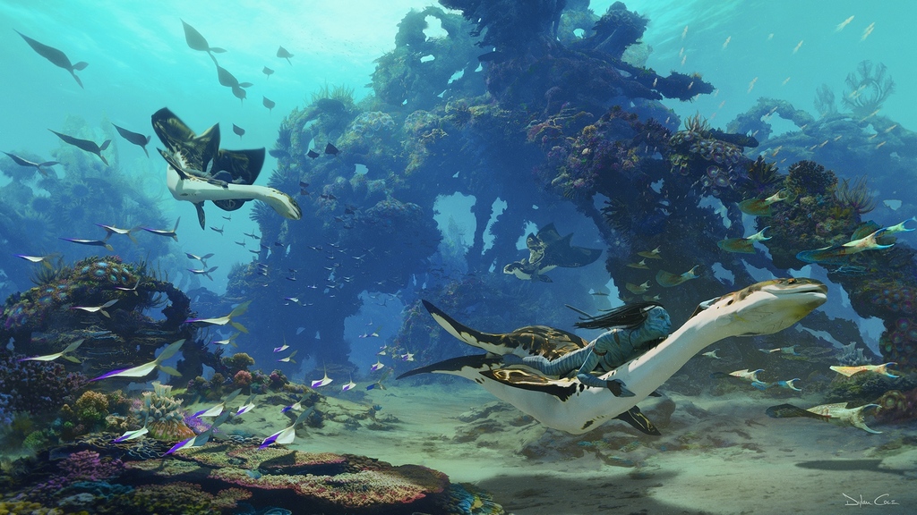 Art From Film On Twitter Riding Through The Reef Avatar The Way Of Water Concept