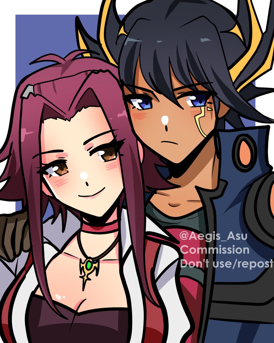 Yugioh Yusei And Akiza Kiss