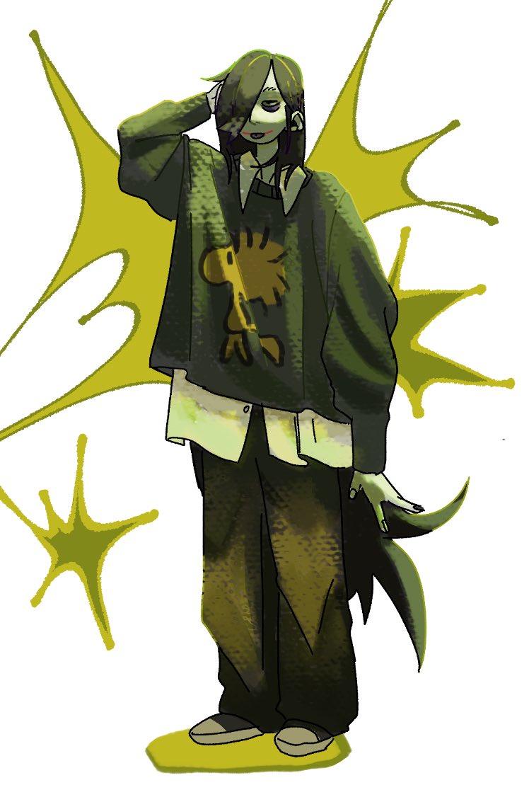 「when i like my outfit i like drawing jef」|rome𖦹のイラスト