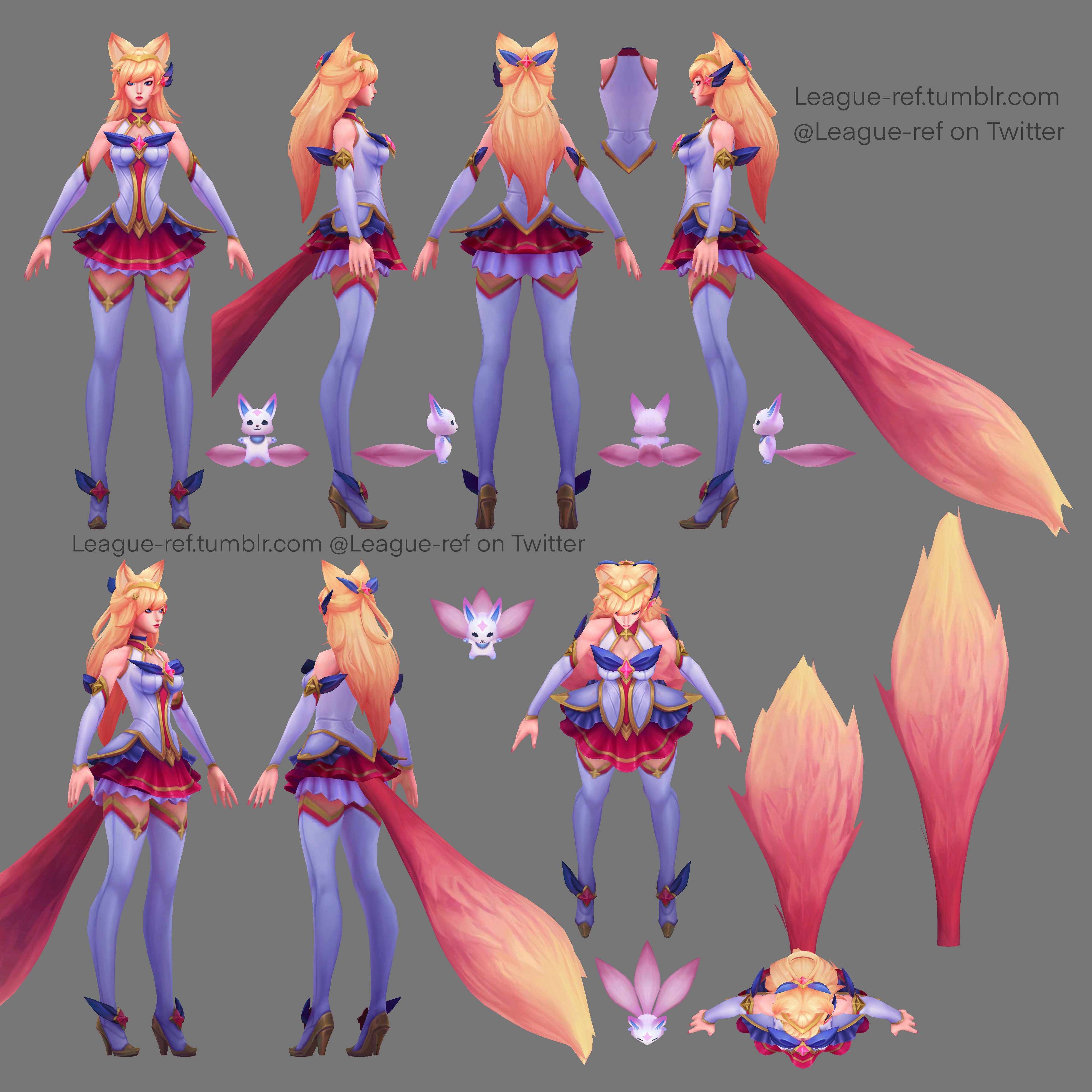 League-ref on Twitter: "Ahri, The Nine-Tailed Fox, ASU turnarounds [PBE 13.2] 4/6 Popstar Ahri 🫰 ...