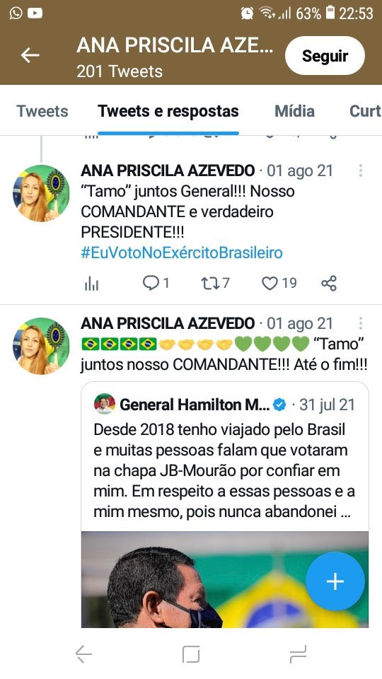 Virgínia Magalhães 🌻2️⃣2️⃣🇧🇷 on Twitter: "Essa Ana Priscila Azevedo, JAMAIS foi Bolsonarista, é ...