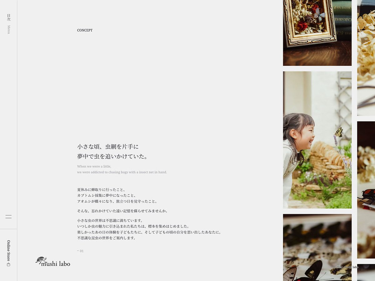 デザインのこと - Web design gallery on Twitter: "横スクロールなデザイン。 （シンプルで素敵です） muhi labo https ...