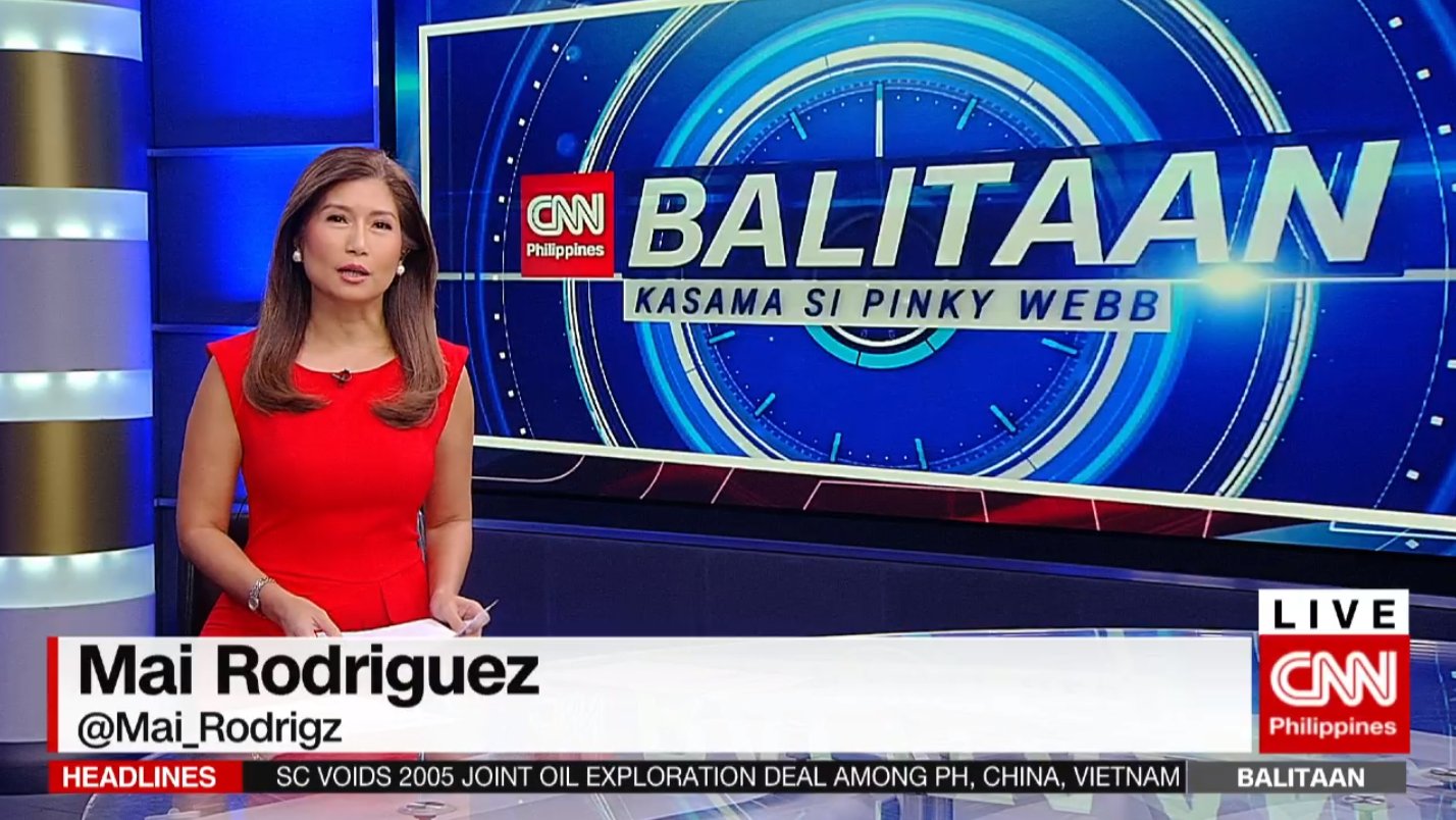 CNN Philippines on Twitter: "Narito na ang Balitaan kasama si @Mai_Rodrigz | LIVE https://t.co ...