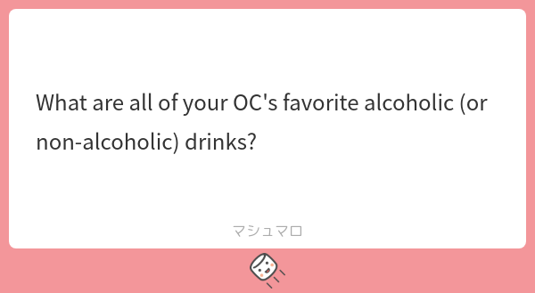 「OC favorite alcoholic drinks Asked on Ma」|MSZ-006 Armored Kyouの漫画