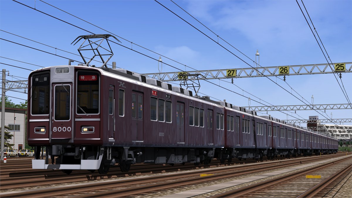 am_rs on Twitter: "[ブログ更新]車両PI-阪急電鉄8000系 リニューアル改造前/8･6連仕様 公開 https://t.co/Im76YqdszH #RailSim # ...